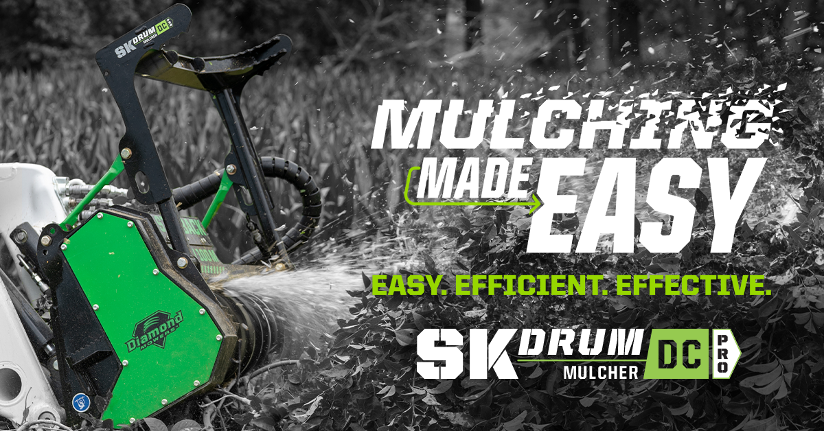 SK Drum Mulcher DC Pro - Mulching Made Easy | Contact Us